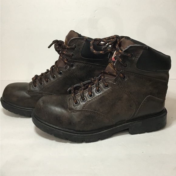 Brahma | Shoes | Brahma Mens Raid Mnbr34000 Brown Steel Toe Work Boots ...